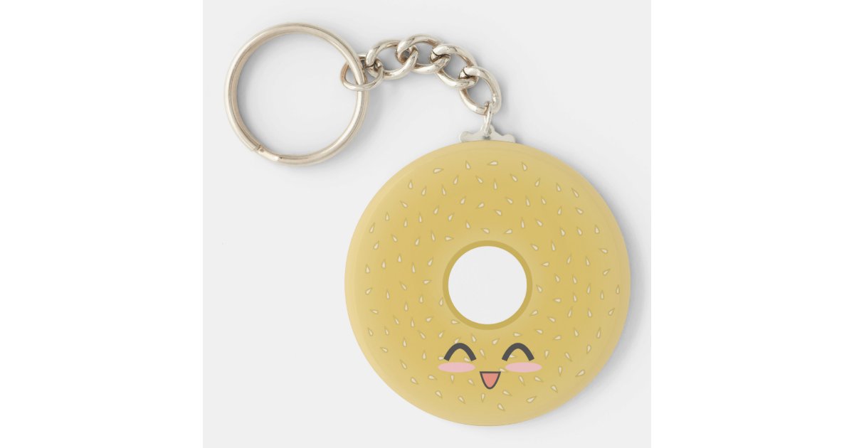 Bagel - Bagel Keychain | Zazzle.com