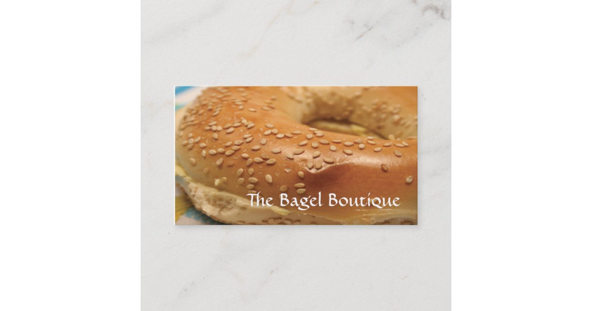 Bagel Business Card | Zazzle