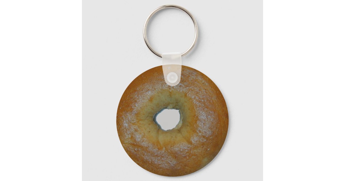 Bagel keychain | Zazzle