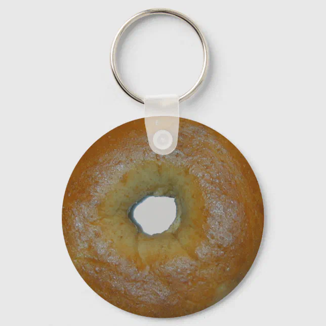 Bagel keychain | Zazzle
