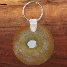 Bagel keychain | Zazzle