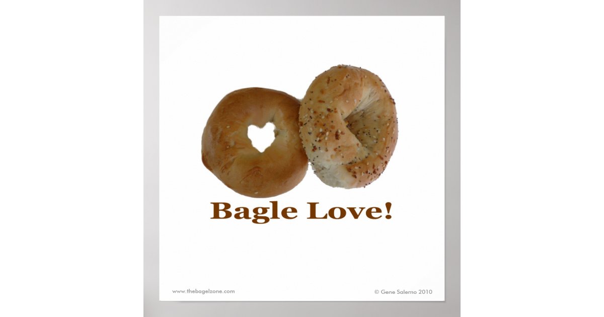 Bagel Love! Poster | Zazzle
