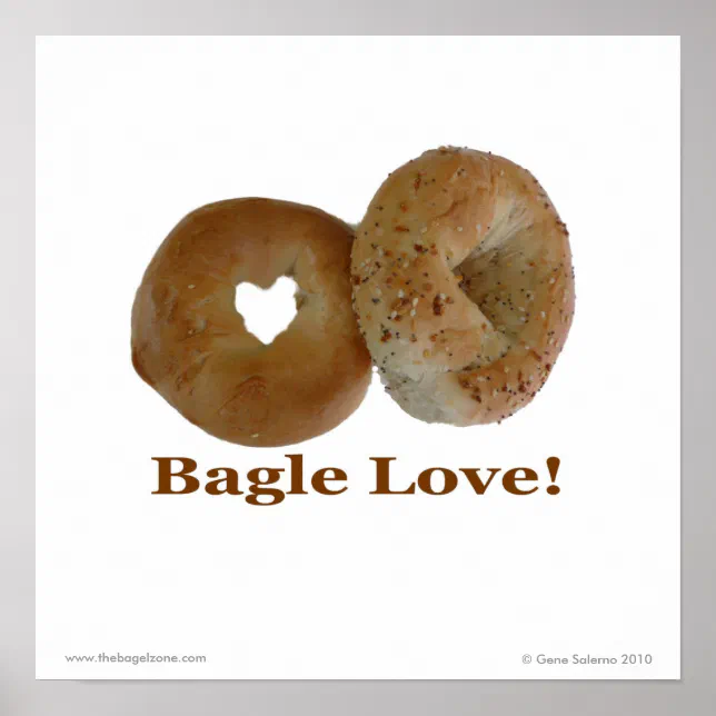Bagel Love! Poster | Zazzle