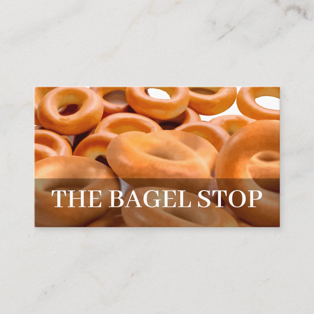 Bagel Ship Two Side Business Card | Zazzle