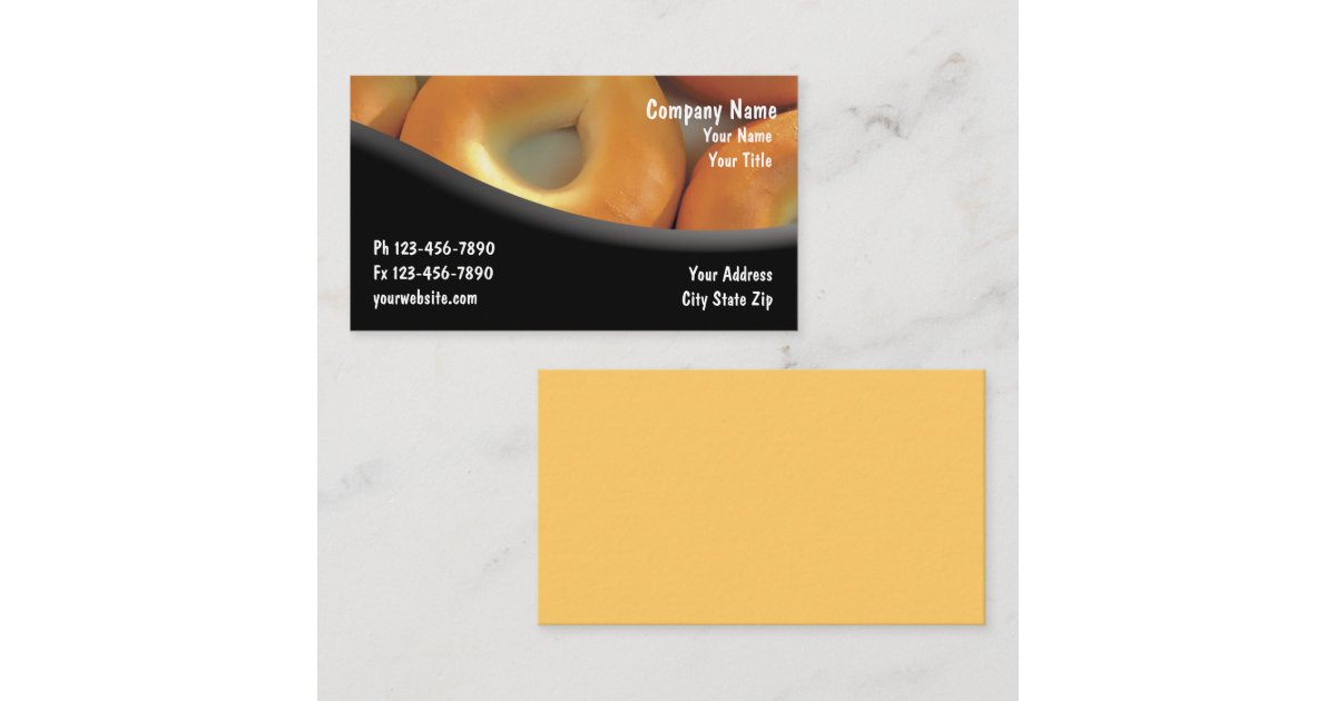 Bagel Shop Business Cards | Zazzle