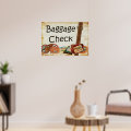 Baggage Check Sign | Zazzle