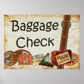 Baggage Check Sign | Zazzle