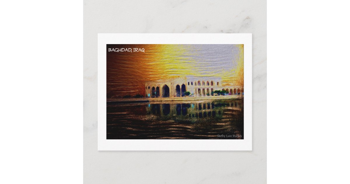 baghdad iraq postcard | Zazzle