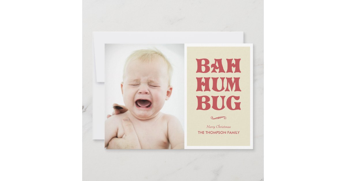 Bah Humbug Photo Cards | Zazzle
