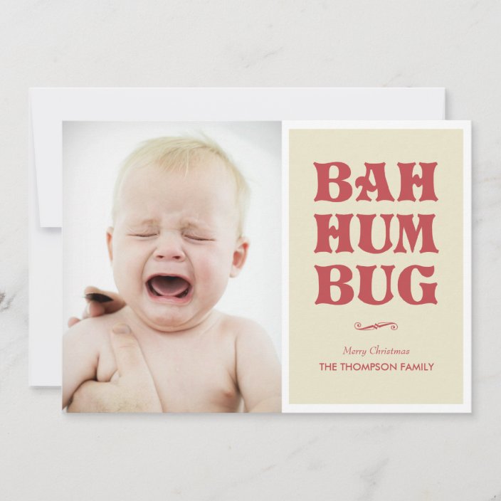 Bah Humbug Photo Cards | Zazzle.com