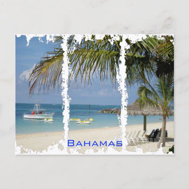 Bahamas 2 Distressed Postcard | Zazzle