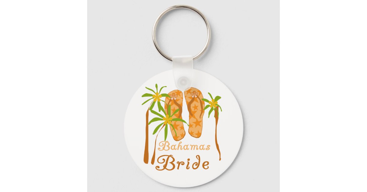 Bahamas Bride Keychain | Zazzle