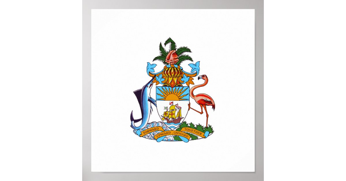 Bahamas Coat of Arms Poster | Zazzle