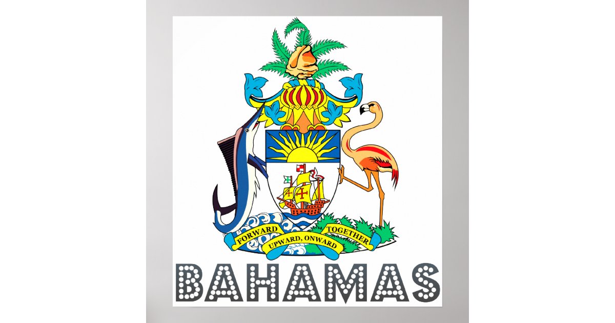 Bahamas Coat of Arms Poster | Zazzle