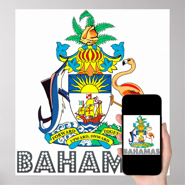 Bahamas Coat of Arms Poster | Zazzle
