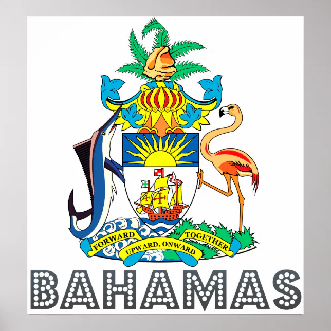 Bahamas Coat of Arms Poster | Zazzle