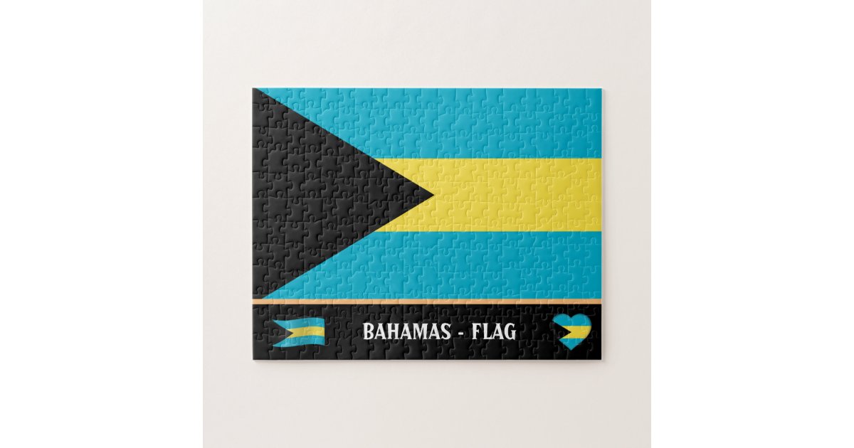 Bahamas Flag & Bahamas country / Bahamas Jigsaw Puzzle | Zazzle