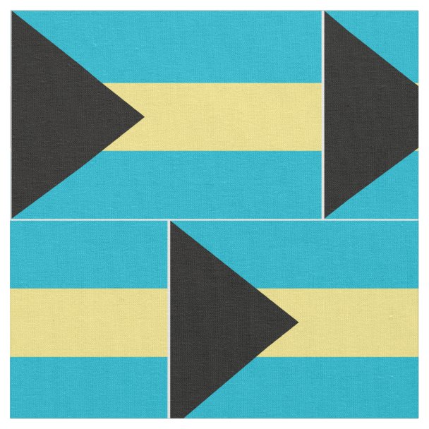 Bahamas flag fabric | Zazzle