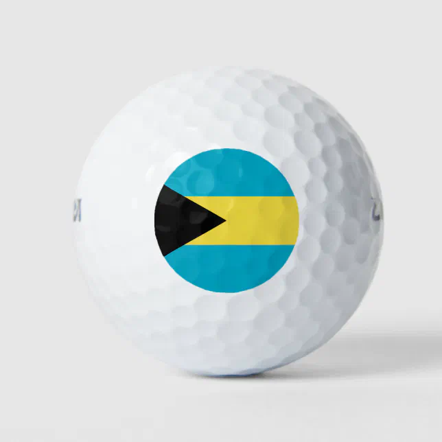 Bahamas Flag Golf Balls | Zazzle