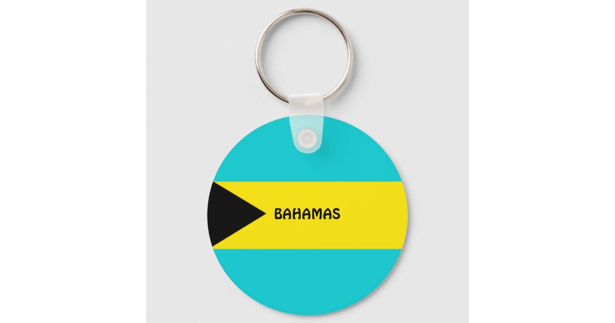 Bahamas flag keychain | Zazzle