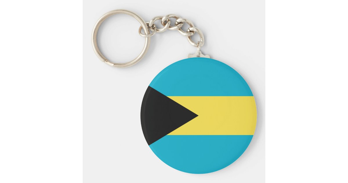 Bahamas Flag Keychain | Zazzle