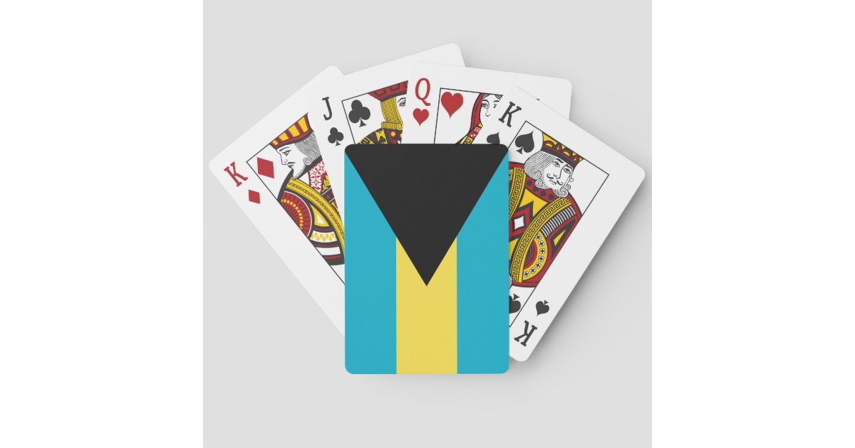 Bahamas Flag Poker Cards | Zazzle