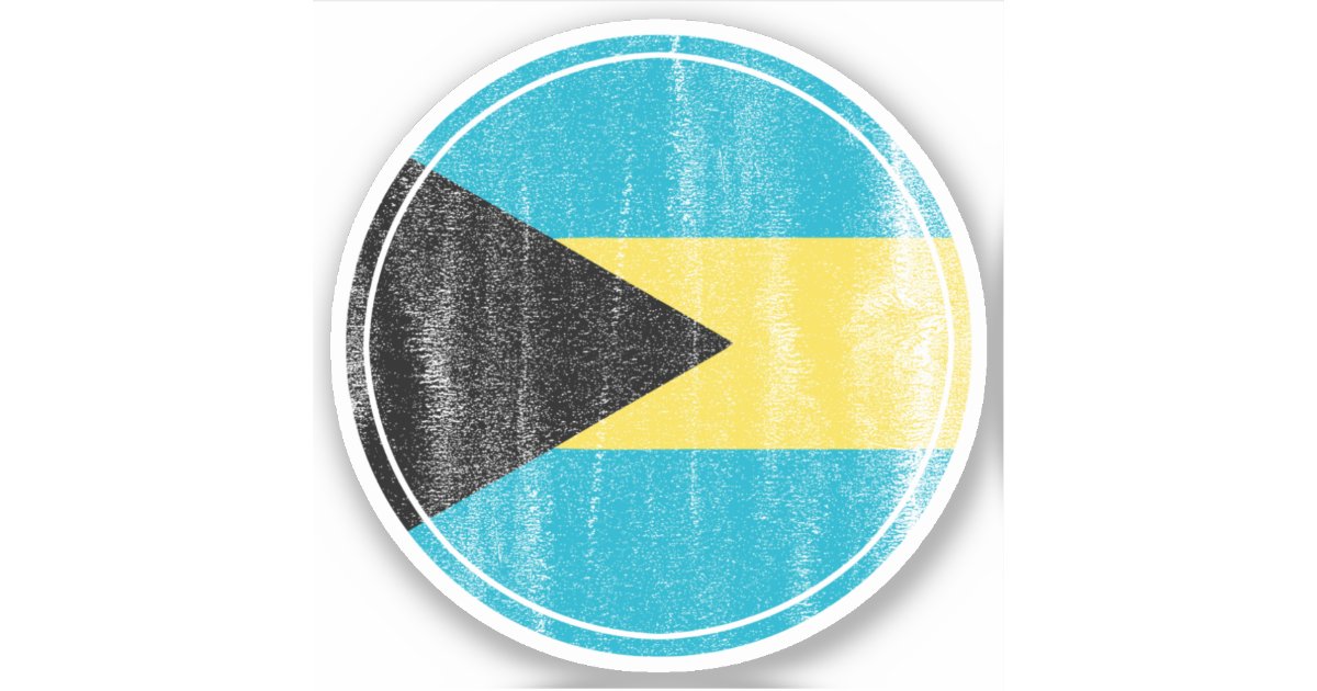 Bahamas Independence Sticker Bahamian Flag | Zazzle