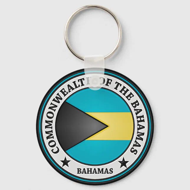 Bahamas Round Emblem Keychain | Zazzle