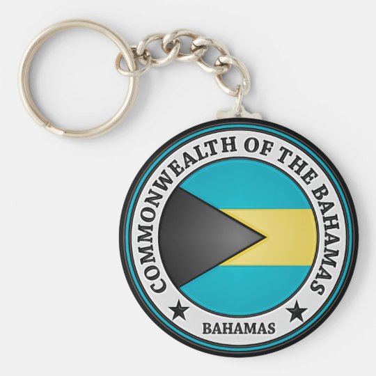 Bahamas Round Emblem Keychain | Zazzle.com