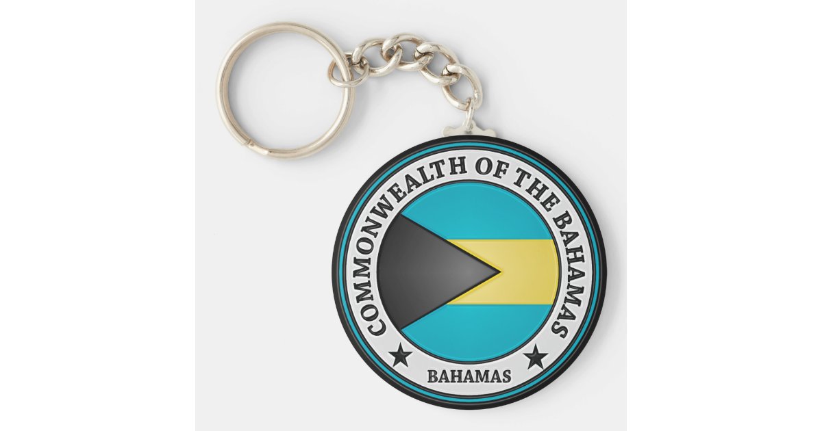 Bahamas Round Emblem Keychain | Zazzle.com
