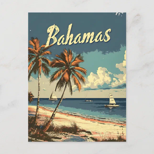 Bahamas Vintage Postcard | Zazzle