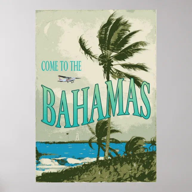 Bahamas Vintage Travel Poster | Zazzle