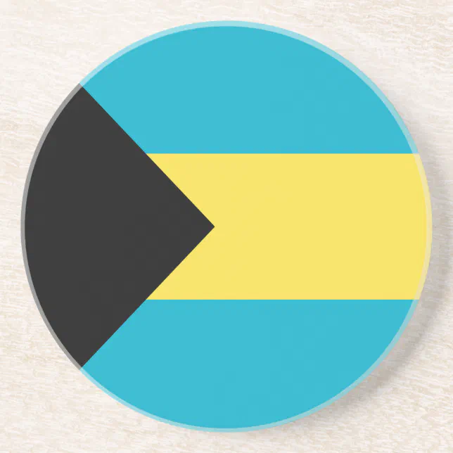 Bahamian Flag Coaster | Zazzle
