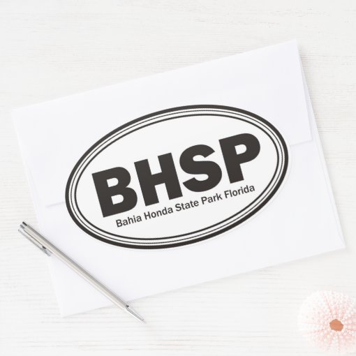 Bahia Honda State Park Oval Sticker | Zazzle