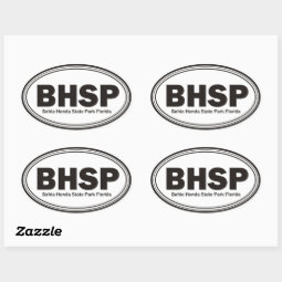 Bahia Honda State Park Oval Sticker | Zazzle
