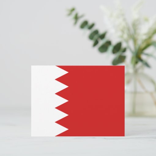 Bahrain Flag Postcard | Zazzle