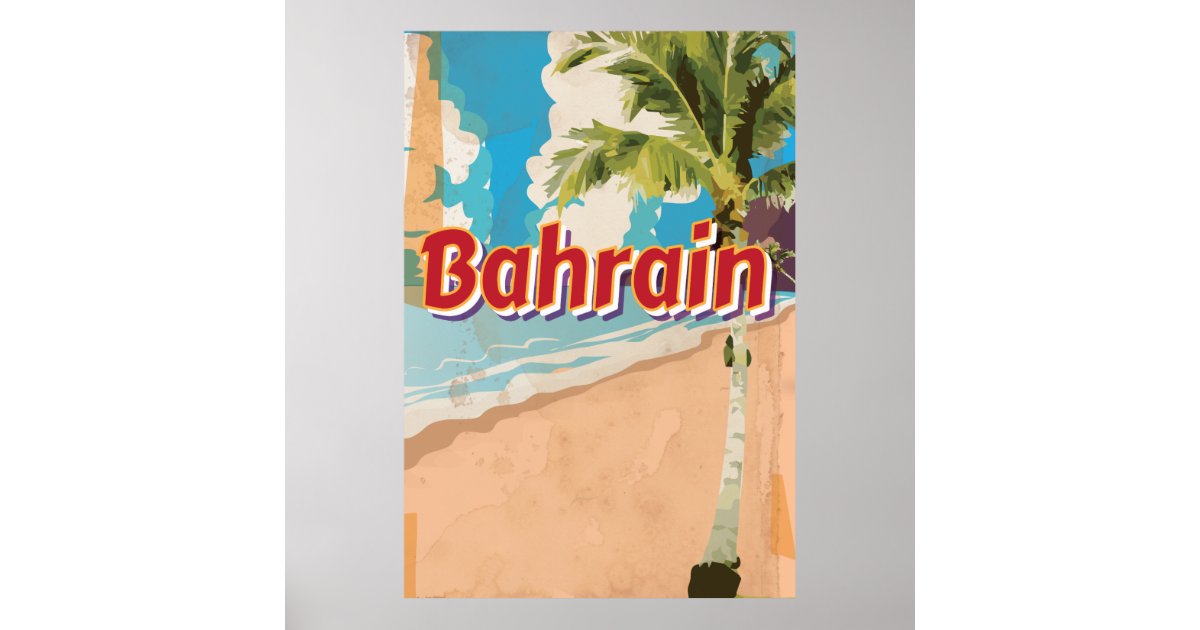 Bahrain Vintage travel poster | Zazzle