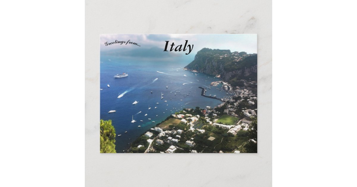 Baie de Capri Italy Postcard | Zazzle