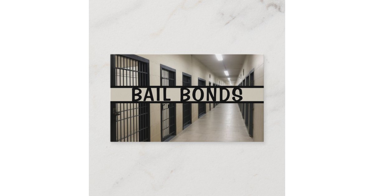 Bail Bonds Bondsman Business Card | Zazzle