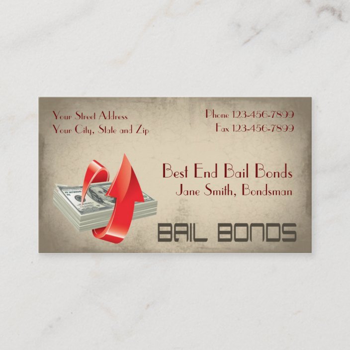 Bail Bonds Bondsmen Business Card | Zazzle.com