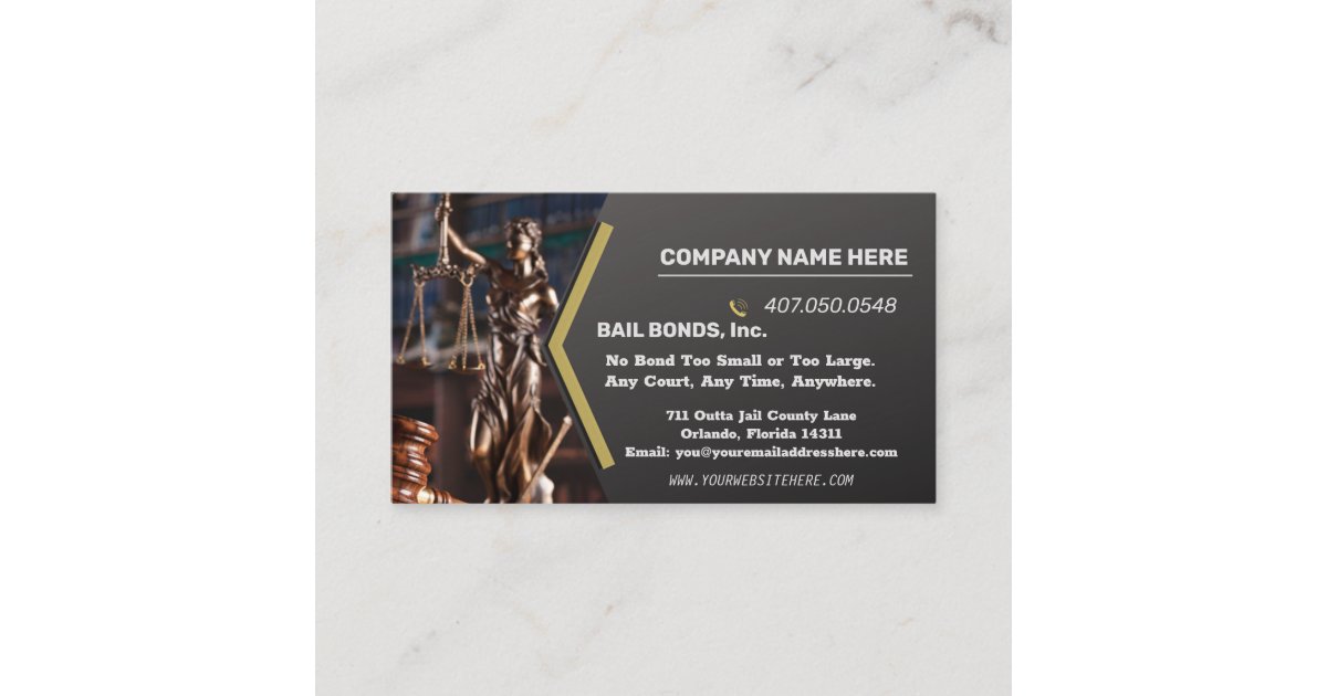 Bail Bonds Business Cards | Zazzle