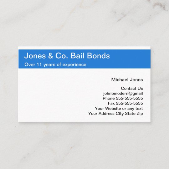 Bail Bonds Business Cards | Zazzle.com