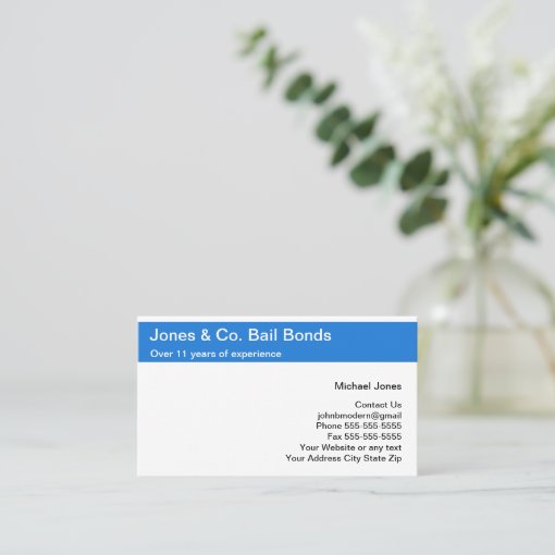 Bail Bonds Business Cards | Zazzle