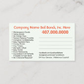 Bail Bonds Customizable Business Card Template | Zazzle