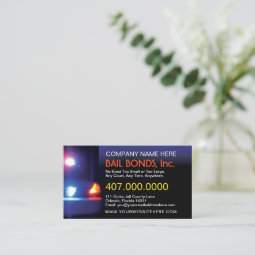 Bail Bonds Customizable Business Card Template | Zazzle