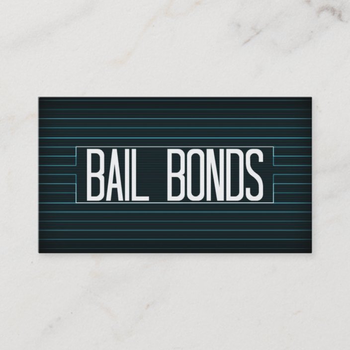 Bail Bonds Elegant Stripe Business Card | Zazzle.com