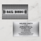 Bail Bonds Metal Look Business Card | Zazzle