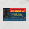 Bail Bonds Photo Customize Business Card Template | Zazzle