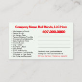 Bail Bonds Photo Customize Business Card Template | Zazzle