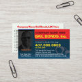Bail Bonds Photo Customize Business Card Template | Zazzle